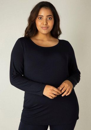 Base Level Curvy Langarmshirt mit Rundhalsausschnitt