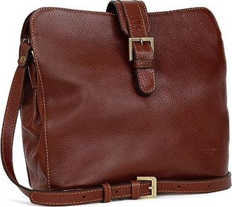 Pellet Sac port&eacute; Travers - Compatible t&eacute;l&eacute;phone Portable - pour Femme - Collection R&eacute;publique - Marron - en Cuir