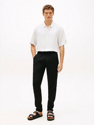 Tommy Hilfiger Chino fusel&eacute; Harlem en lin m&eacute;lang&eacute;