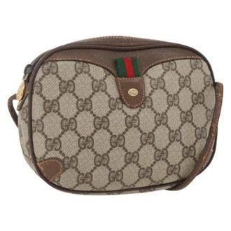 Gucci Sac bandouli&egrave;re en toile Pre-owned - Femme - Pre-owned - Beige - Taille: ONE Size