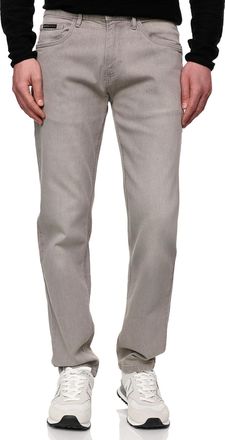 Indicode Herren Texas Jeanshose aus Baumwoll-Mischung mit Stretch | Denim Herrenjeans Lt Grey, 30/32