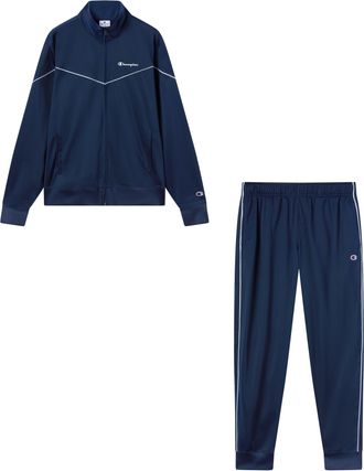Champion Legacy Herren Trainingsanzug Großes Logo, S, Blau, blau, S