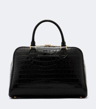Nili Lotan Sac bowling Jaclyn en cuir effet croco