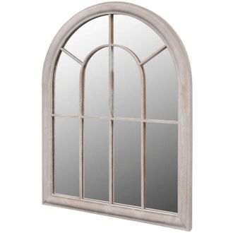 vidaXL Rustikaler Gartenspiegel Bogen 69&times;89 cm f&uuml;r Indoor und Outdoor vidaXL