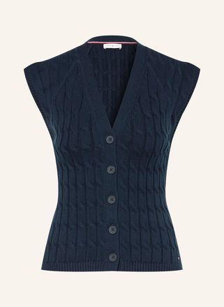 Tommy Hilfiger Strickweste blau