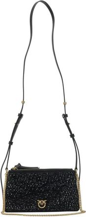 Pinko Pinko Hobo Bags - Leather Crossbody Bag - Gr. unisize - in Schwarz - f&uuml;r Damen