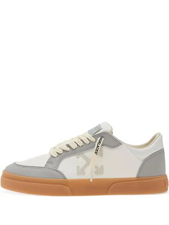Off-white baskets en cuir vulcanis&eacute; - Blanc