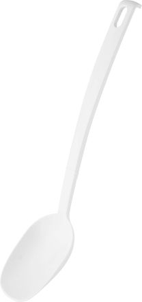 Fackelmann 24288 Vorlegelöffel Blanca, Küchenhelfer aus Kunststoff, Servieröffel für beschichtete Töpfe und Pfannen (Farbe: Weiß), Menge: 1 Stück