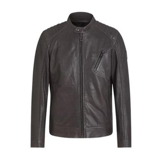Belstaff Graue Lederjacke f&uuml;r M&auml;nner - - Jackets - Herren - Grau - L