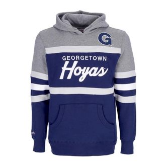 Mitchell & Ness Georgetown Hoyas Basketball Team Hoodie - - Sweatshirts & Hoodies - Herren - Blau - XL