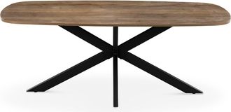 Giga Meubel Esstisch Dunkelbraun Melamin - 200x100x76cm - Jaimy