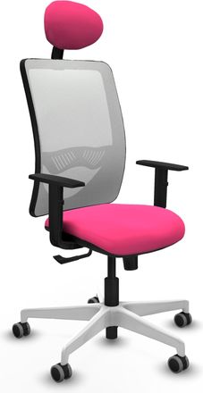 Piqueras y Crespo B&uuml;rostuhl Zulema mit 1D-Armlehnen, h&ouml;henverstellbarer Lendenwirbelst&uuml;tze und festem Kopfteil, ausgestattet mit Sincro 3 Positionen und Schneideschaum,