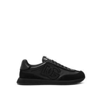 Dolce & Gabbana Cushion Calfskin Sneaker - - Shoes - Herren - Schwarzk - 40 1/2 EU