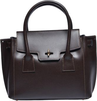 Isabella Rhea Kastanienbraun Rindsledertasche