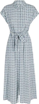 Woolrich Femme, Robes, Bleu, Taille: 38 FR Cotton Viscose Chemisier Dress