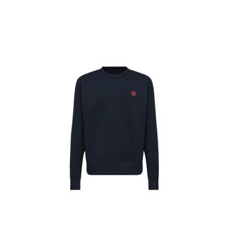 Moncler Moncler Stitch-detailed Sweatshirt, Men, Blue, Size: Xxl