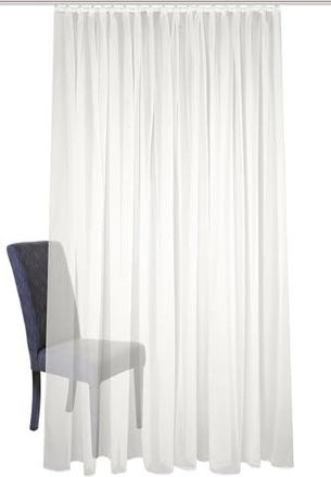 Home Wohnideen Fertigstore SABLIO Uni, Faltenband, weiß oder wollweiß, versch. Größen, Farbe:wollweiß, Größe:265 x 300 cm