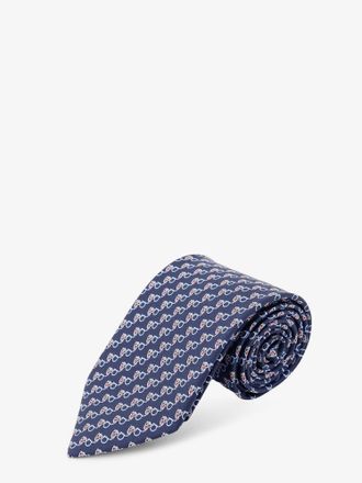 Ferragamo Silk tie with Owl print - FERRAGAMO - gender_Man