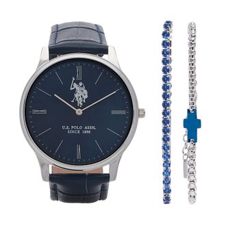 U.S.Polo Association Uhr und Armband Set U.S. Polo Assn. USP6453TW Dunkelblau
