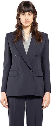 Max Mara Fitted Wool Crepe Blazer