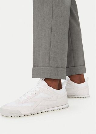 Calvin Klein Sneakers Low Pro Runner Mix Mat HM0HM02208 Wei&szlig;