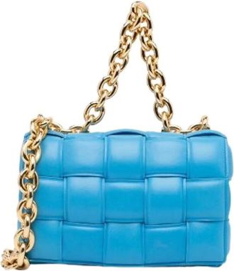 Bottega Veneta Pre-owned Padded Chain Cassette - Femme - Pre-owned - Bleu - Taille: ONE Size