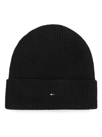 Tommy Hilfiger M&uuml;tze Flag AW0AW19102 Schwarz