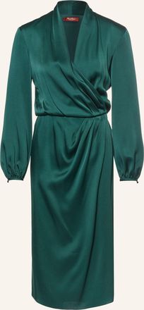 Max Mara Max Mara Studio Wickelkleid Miss Aus Satin gruen