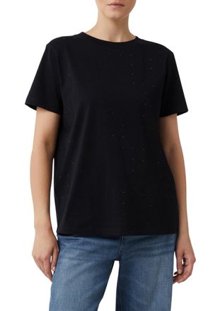 Comma T-Shirt mit dezenten Schmucksteinen