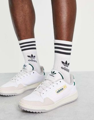 adidas Originals NY 90 - Sneaker in Wei&szlig; und Gr&uuml;n