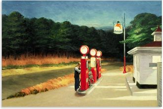 Cambos Edward Hopper berühmte Malerarbeiten (Gas) Druck Poster Kunstdruck Wand Foto Farbe Hängende Bild Familie Schlafzimmer Dekor Geschenk 20 x 30 cm