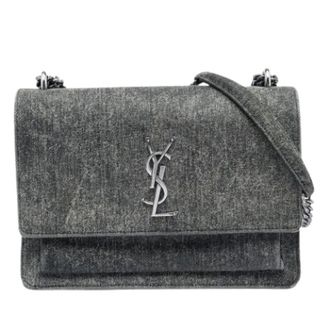 Saint Laurent Pre-owned Sunset Shoulder Bag - Femme - Pre-owned - Gris - Taille: ONE Size