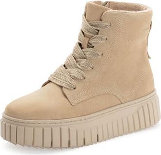 Tamaris Femme Damen Lace Boot Flat 1-25267-45 Bottine, Beige, 40 EU