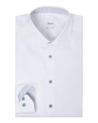 Stenstr&ouml;ms Extralanges Hemd aus Twofold Super Cotton mit Ausputz, Regular Fit in