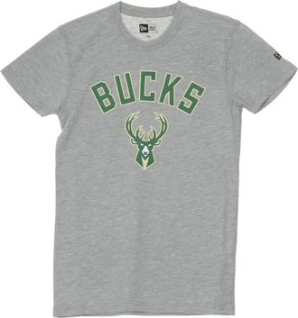 New Era Team Logo Tee Hellgrau Heather - - Tops - Herren - Grau - XL