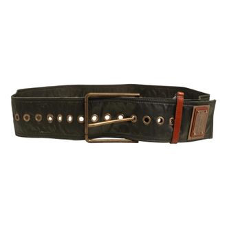 Dolce & Gabbana Kalbsleder G&uuml;rtel - - Accessories - Herren - Schwarzk - ONE SIZE