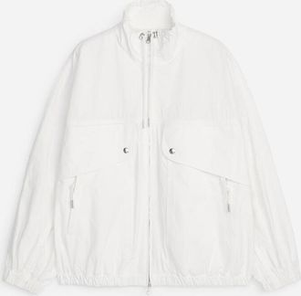 Arket Utility-Jacke Mit Kordelzug -Wei&szlig;