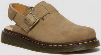 Dr. Martens Jorge II Tumbled Nubuck Leder Slingback Mules in Br&auml;unen/Braun, Gr&ouml;&szlig;e: 42