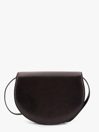 The Row Leather shoulder bag with engraved logo - THE ROW - gender_Woman