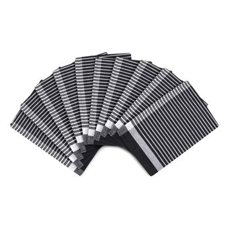 ROSS Exclusiv - 10 X Geschirrt&uuml;cher - Baumwolle - Leinen - im Set (Schwarz)