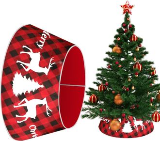 Generic Weihnachtsbaumrock - 40 cm Weihnachtsdekoration, Cartoon-Matte, festlicher Bodenbelag | Dekorativer Weihnachtsbaum-Sockelrock für Zuhause, Wohnung, Wo