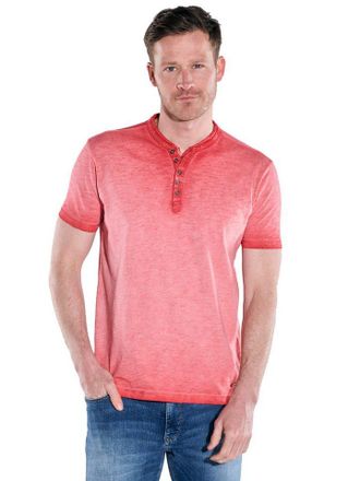 Engbers T-Shirt Herren Henley-Shirt uni, Hellrot