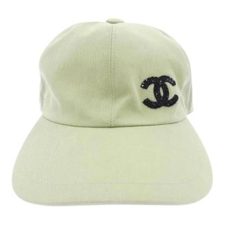 Chanel Pre-owned Baumwoll-Kappe - - Pre-owned - Damen - Gr&uuml;n - ONE SIZE