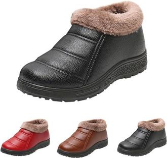 Generic Bottes de neige dhiver confortables et chaudes doubl&eacute;es de fourrure pour femme - L&eacute;g&egrave;res et imperm&eacute;ables - Chaussures dext&eacute;rieur &eacute;paisses thermiques d