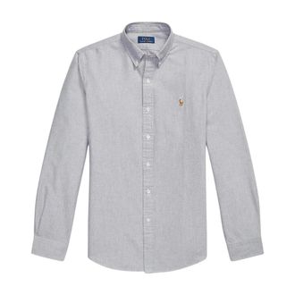Polo Ralph Lauren Homme, Chemises, Gris, Taille: XL Oxford Slim-Fit Shirt