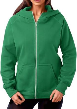 Generic Vestes pour femmes 2026 &agrave; la mode avec fermeture &eacute;clair et poche pour lautomne et lhiver, GN1., XXL