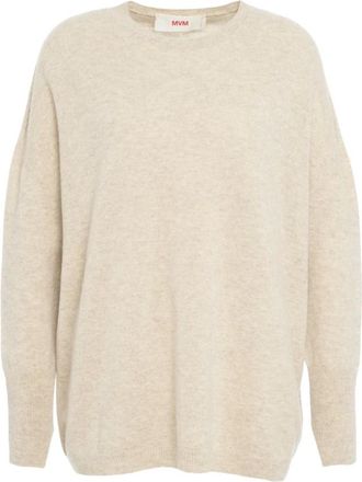 MVM Mvm, Femme, Pulls, Beige, Taille: 42 FR Pull Beige Aw25