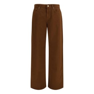 Max Mara MstFatuo Baumwollsatin Baggy Pants - - Jeans - Damen - Braun - XS