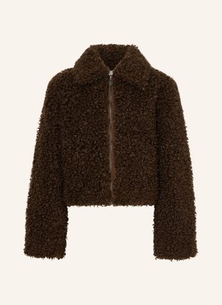 Stella McCartney Stella Mccartney Kids Kunstfell-Jacke braun