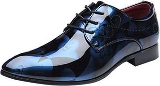 Generic Chaussures habill&eacute;es en cuir &agrave; lacets pour homme - Chaussures habill&eacute;es - Chaussures Oxford tendance et polyvalentes pour la conduite et la marche au 